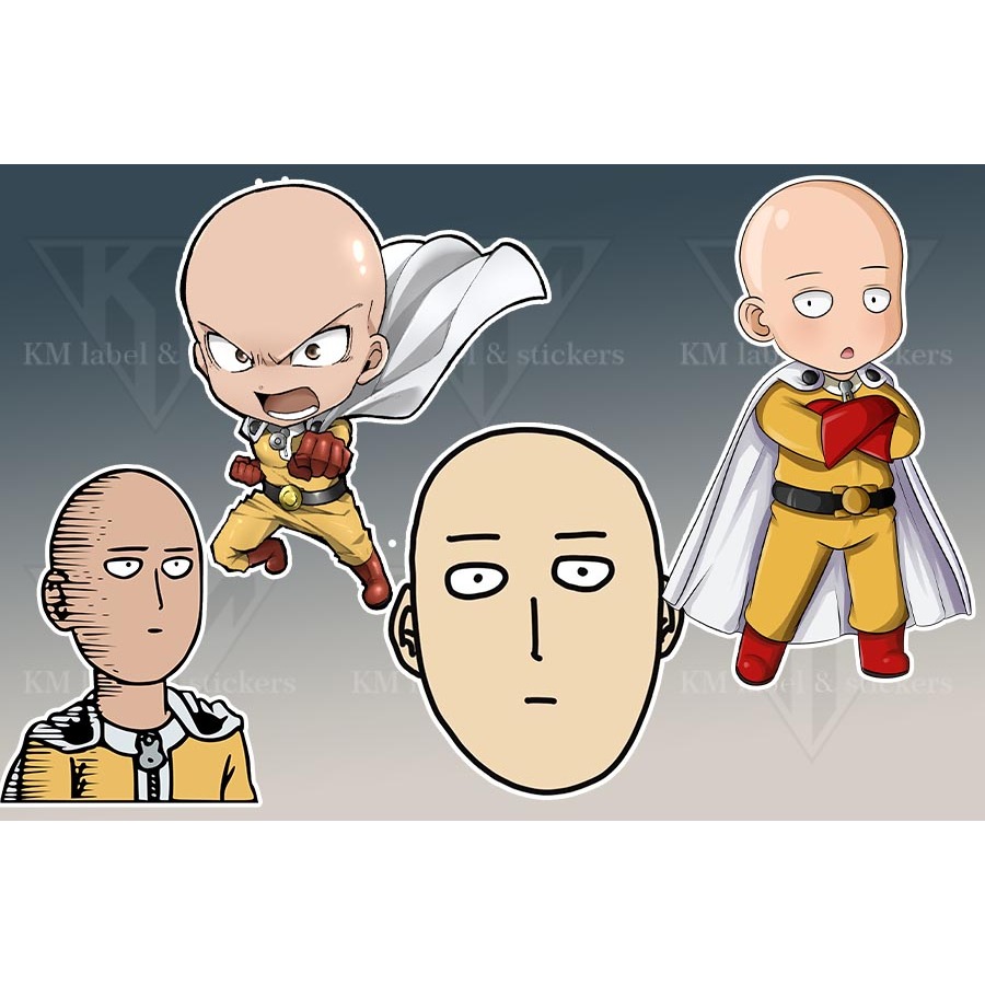 One punch man stickers | WATERPROOF | SCRATCHPROOF | TUMBLER | GUITAR ...