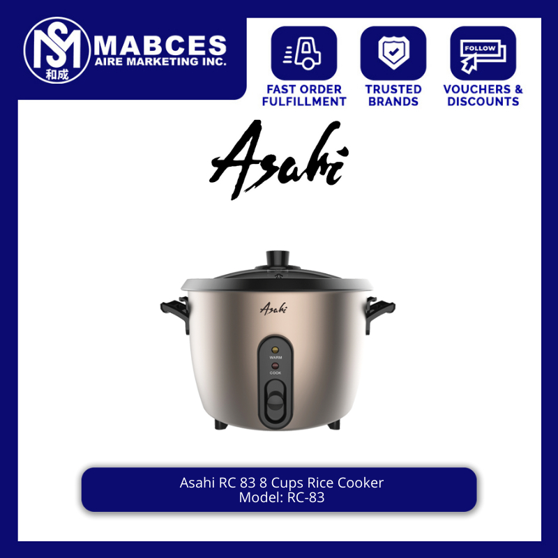 Asahi RC-83 Rice Cooker with Free Cup | Shopee Philippines
