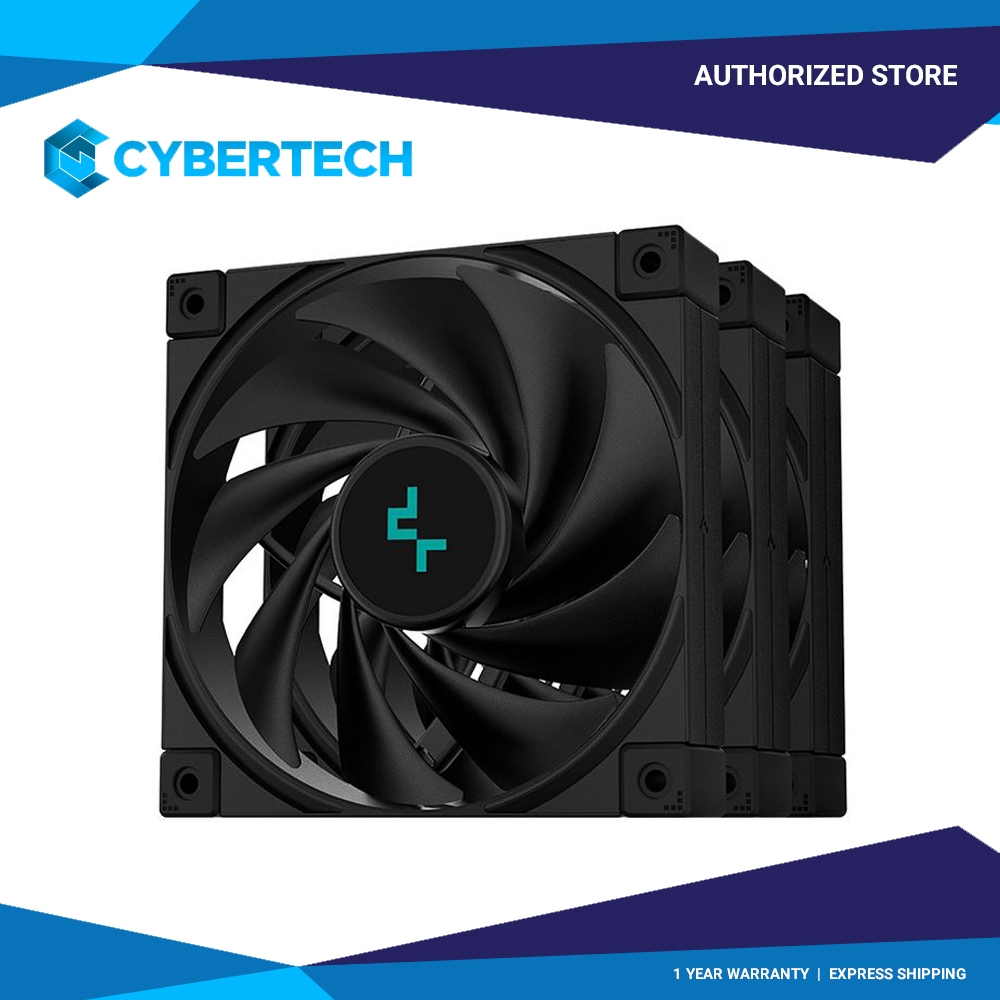 DeepCool FK120 3-in-1 BLACK PC Fans 120mm 1850RPM FDB Computer Case Fans 4-Pin PWM 68.99CFM ...