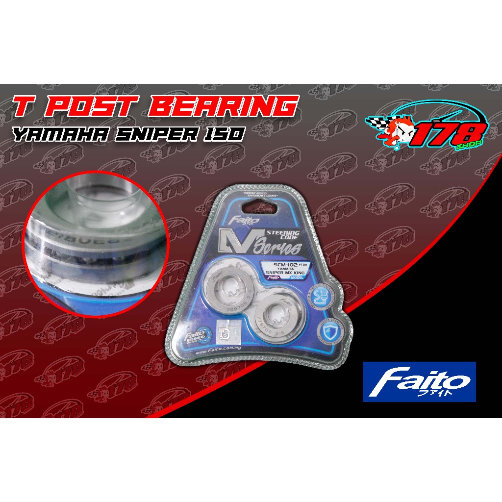 Faito t post bearing Yamaha sniper 150 | Shopee Philippines
