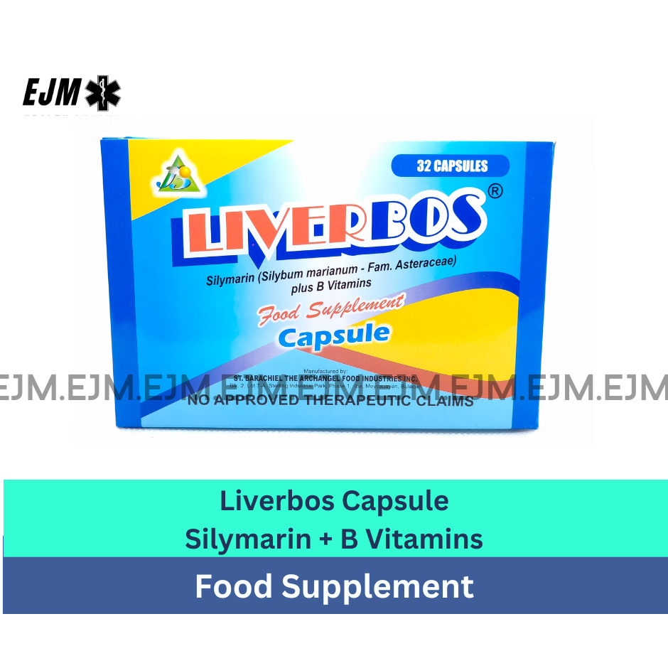 Liverbos Capsule Silymarin + B Vitamin Food Supplement Capsule- 32 ...