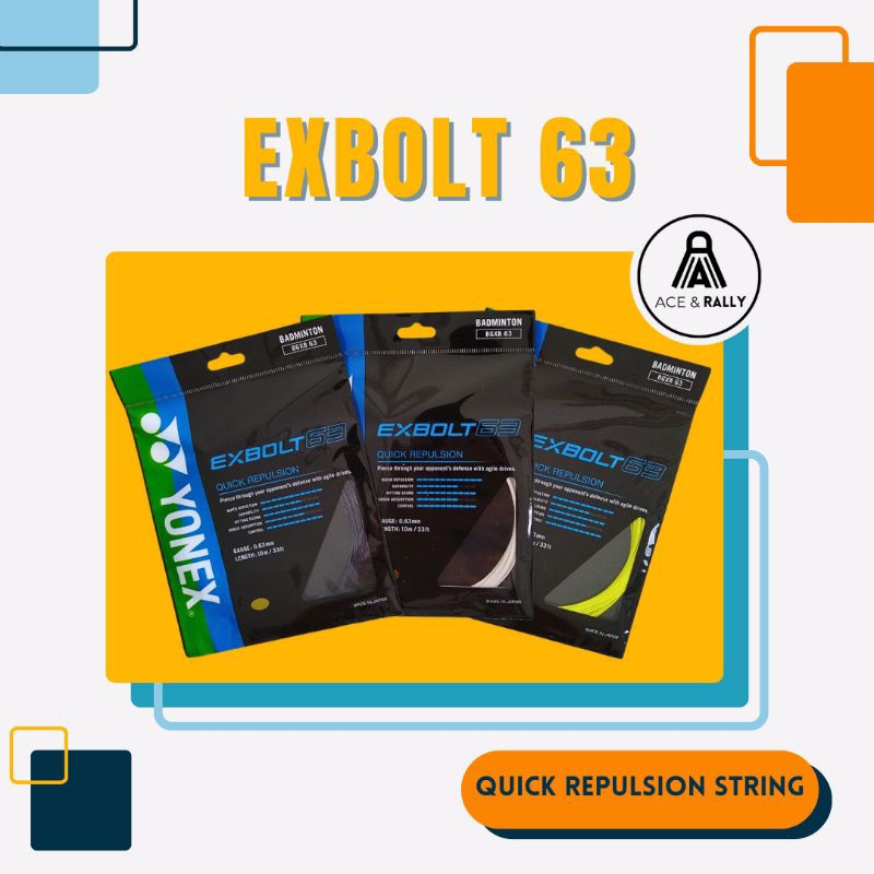 YONEX Exbolt 63 badminton string | Shopee Philippines