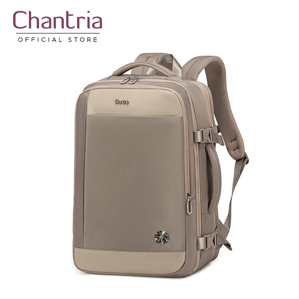 Chantria CB00606 Waterproof Expandable 3 Zipper Suitcase with USB Port ...