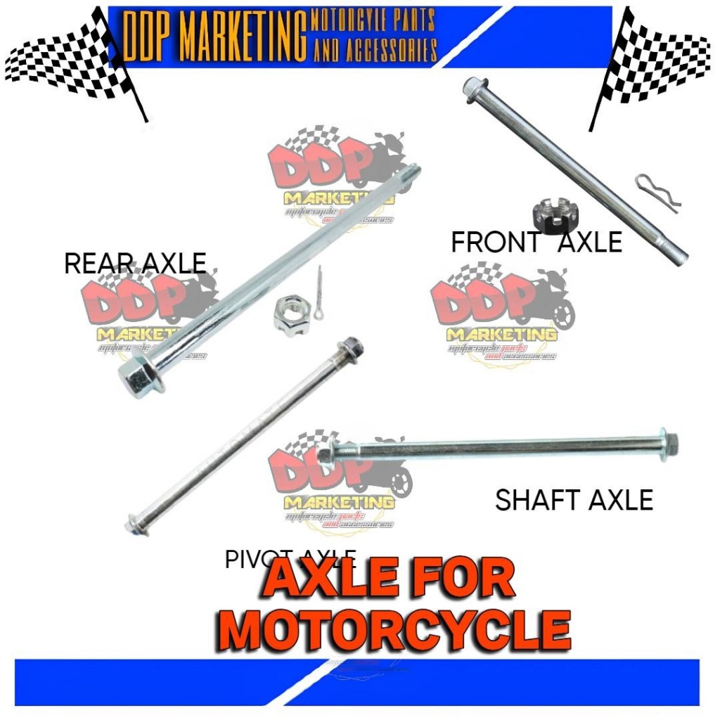 Axle (Front, Rear, Pivot, Shaft) for Motorcycle | Shopee Philippines