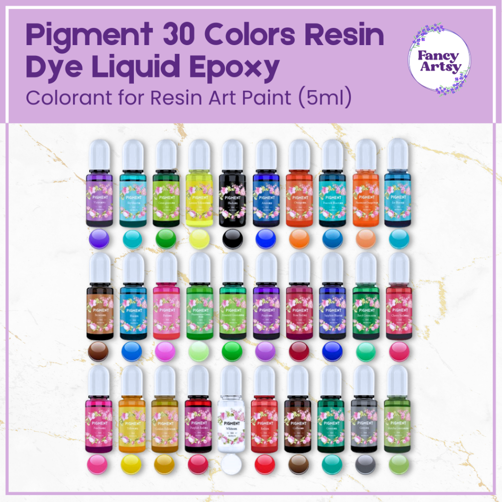 Resin Pigment 30 Colors Epoxy Resin Dye Liquid Epoxy Resin Colorant for ...