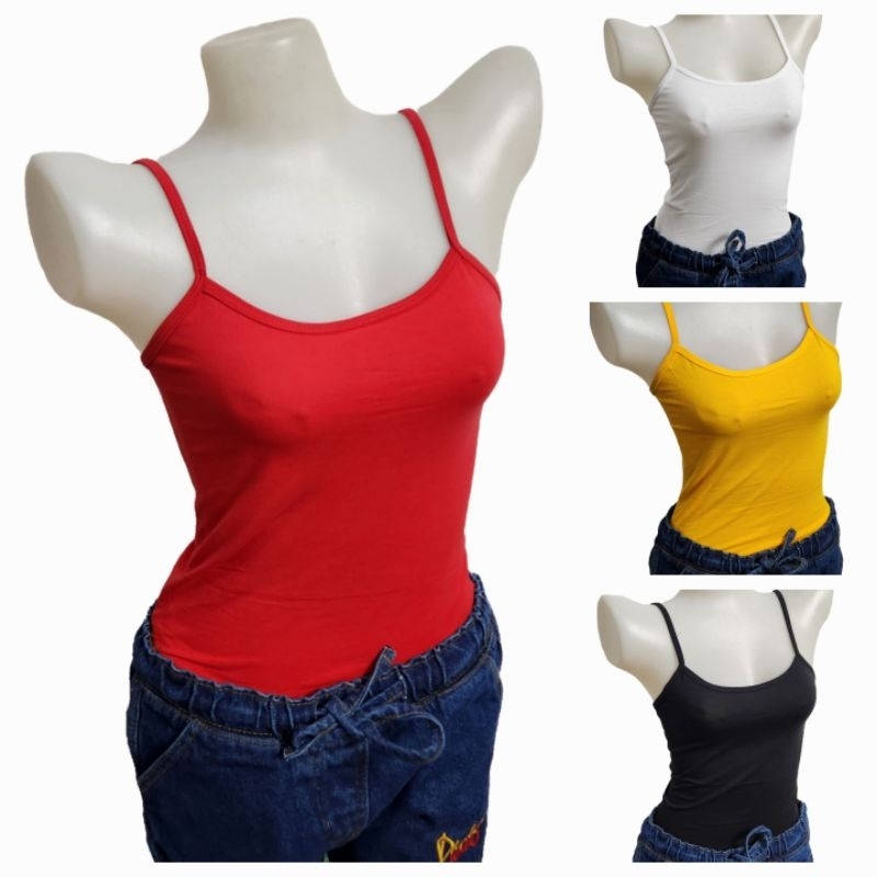 Overruns Spaghetti Tank top sando for Ladies | Shopee Philippines