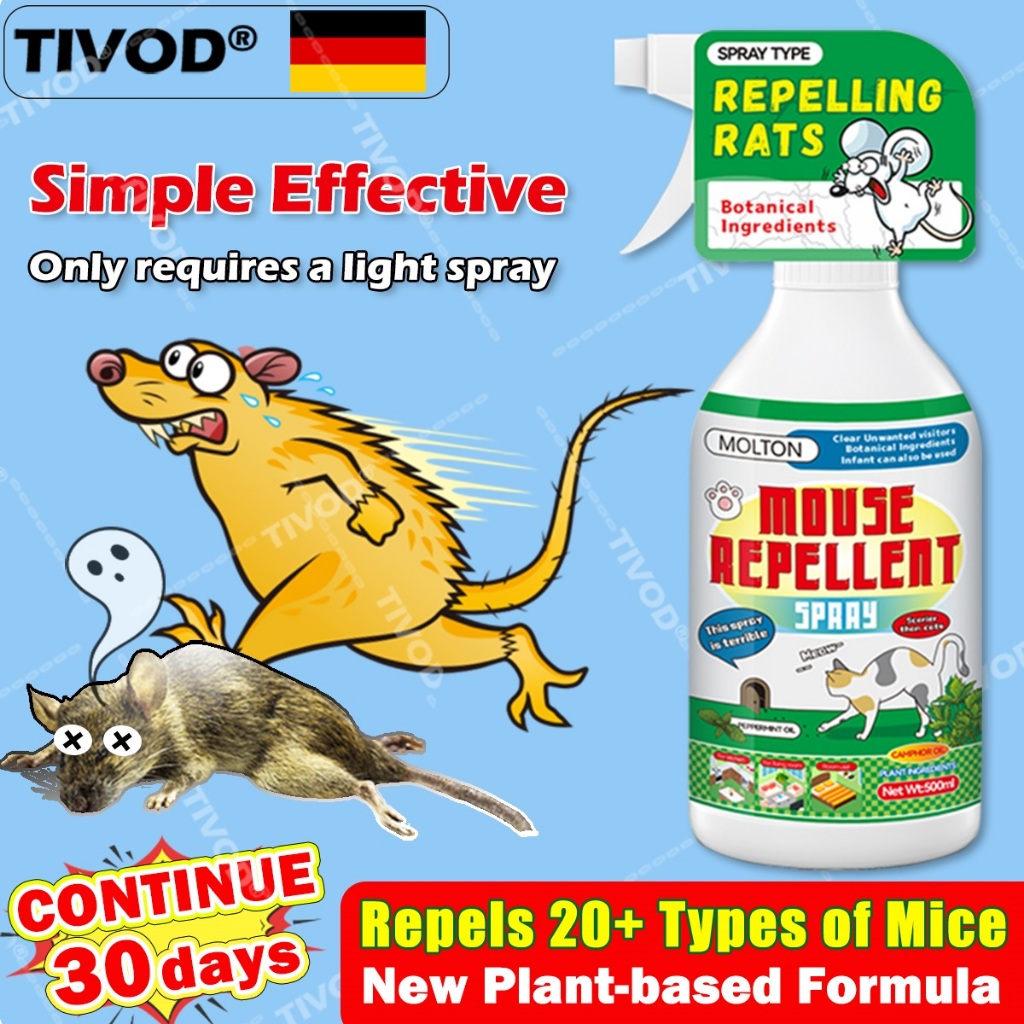 10X Malakas Rat Killer Spray Mouse Repellent 500ml for Rat Cockroaches ...