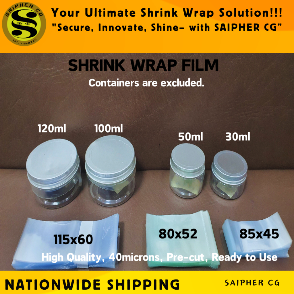 200pcs Shrink Wrap Plastic Packaging Shrinkable Plastic Sealer Film for ...