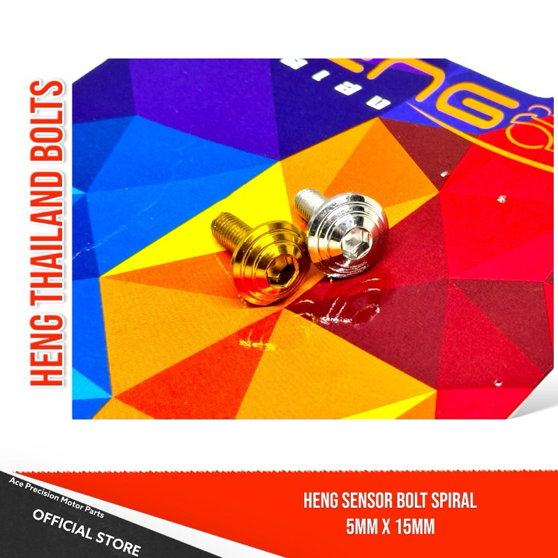 HENG SENSOR BOLT AEROX/NMAX 5mm * 15mm SPIRAL FINE THREAD (1Pc Only ...