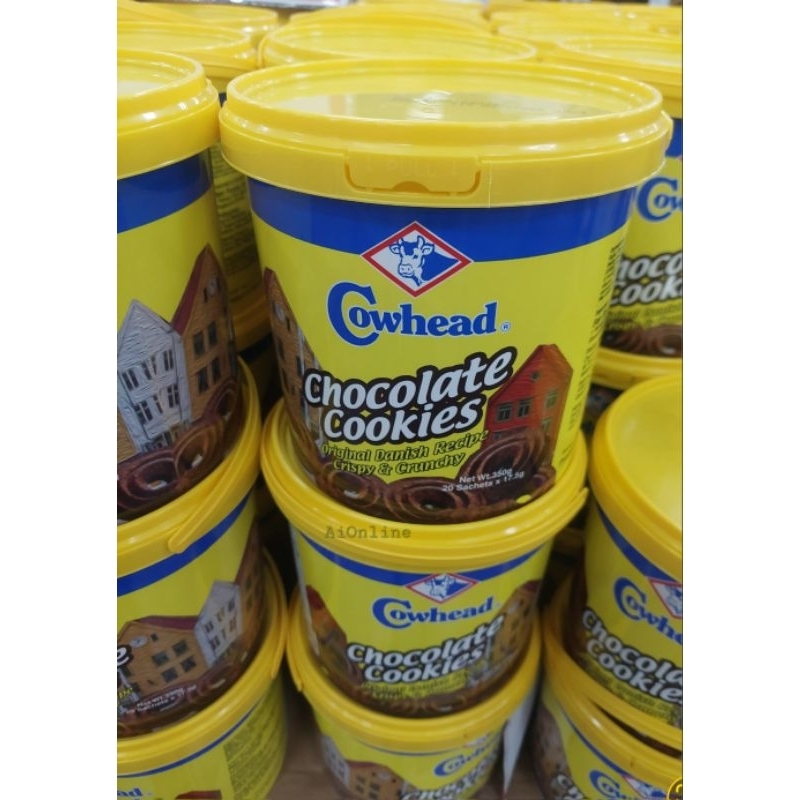 Cowhead Cookies Bucket 350g ( Chocolate Cookies, ButterMilk Cookies ...