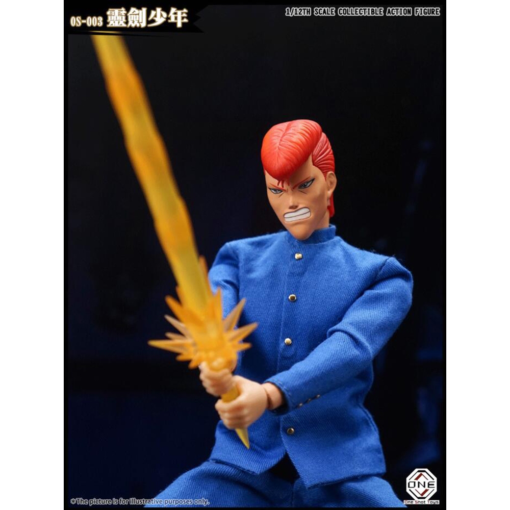 Authentic 1/12 Scale Kazuma Kuwabara - Spirit Sword Boy - Yuyu Hakusho ...