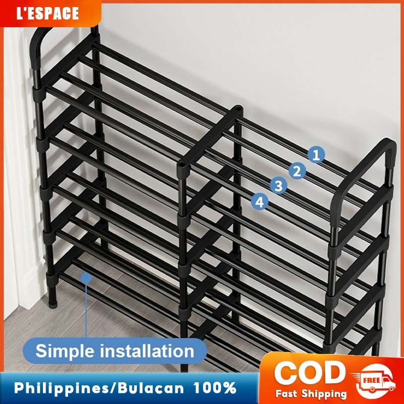Shoe Rack Multi Layer Stainless Steel Shoes Storage Organizer Home ...