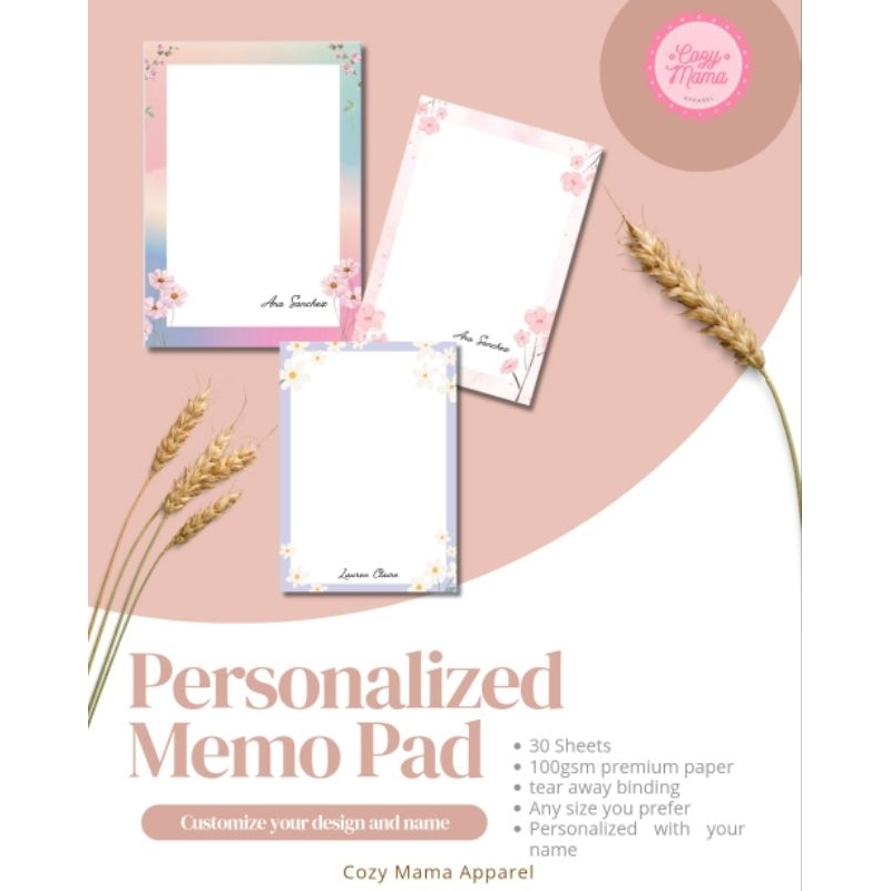 Personalized Memo Pad Customize your own notepad | Shopee Philippines
