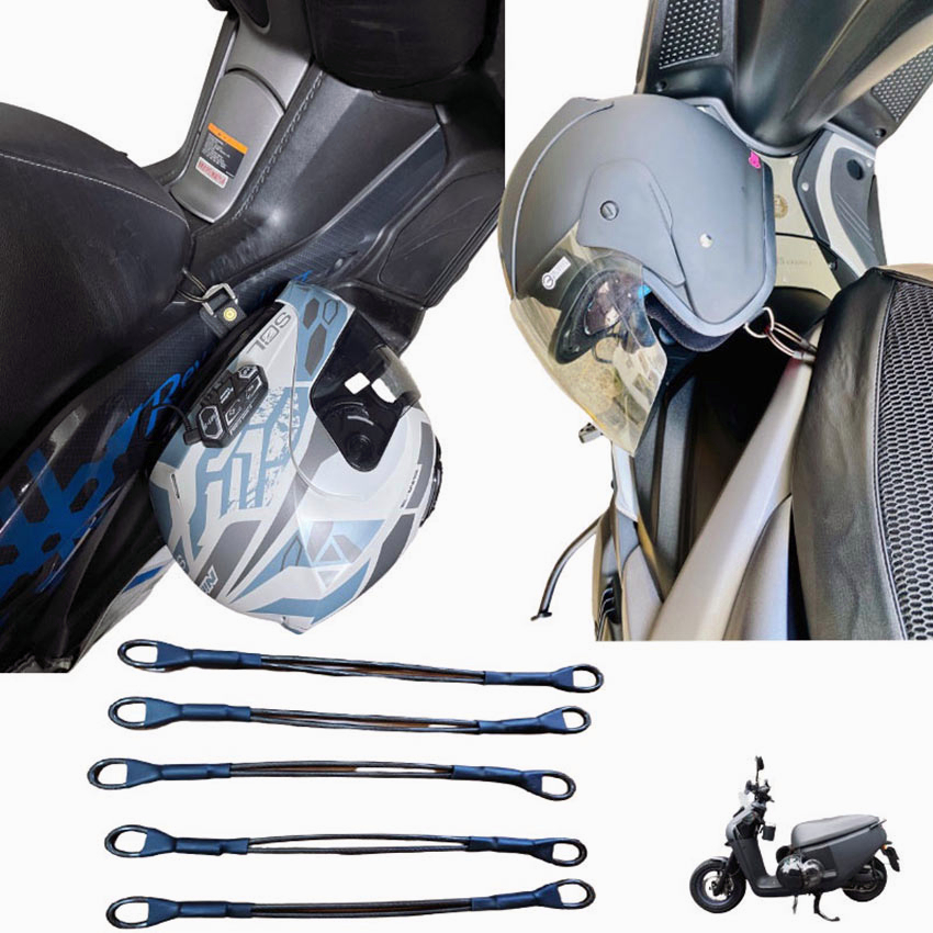 Anti-theft Reminder Rope motorcycle full helmet storage Wire Rope ...