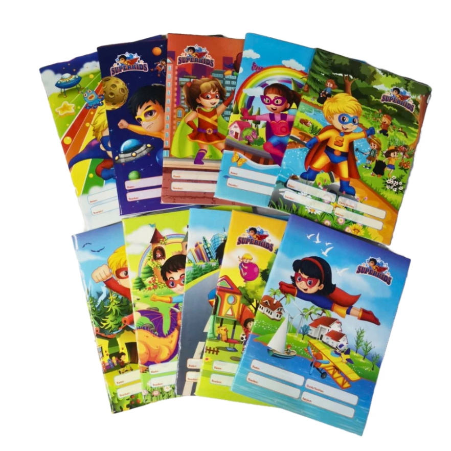 RBT 10pcs Super Kids Writing/Composition Notebook Kids Character ...