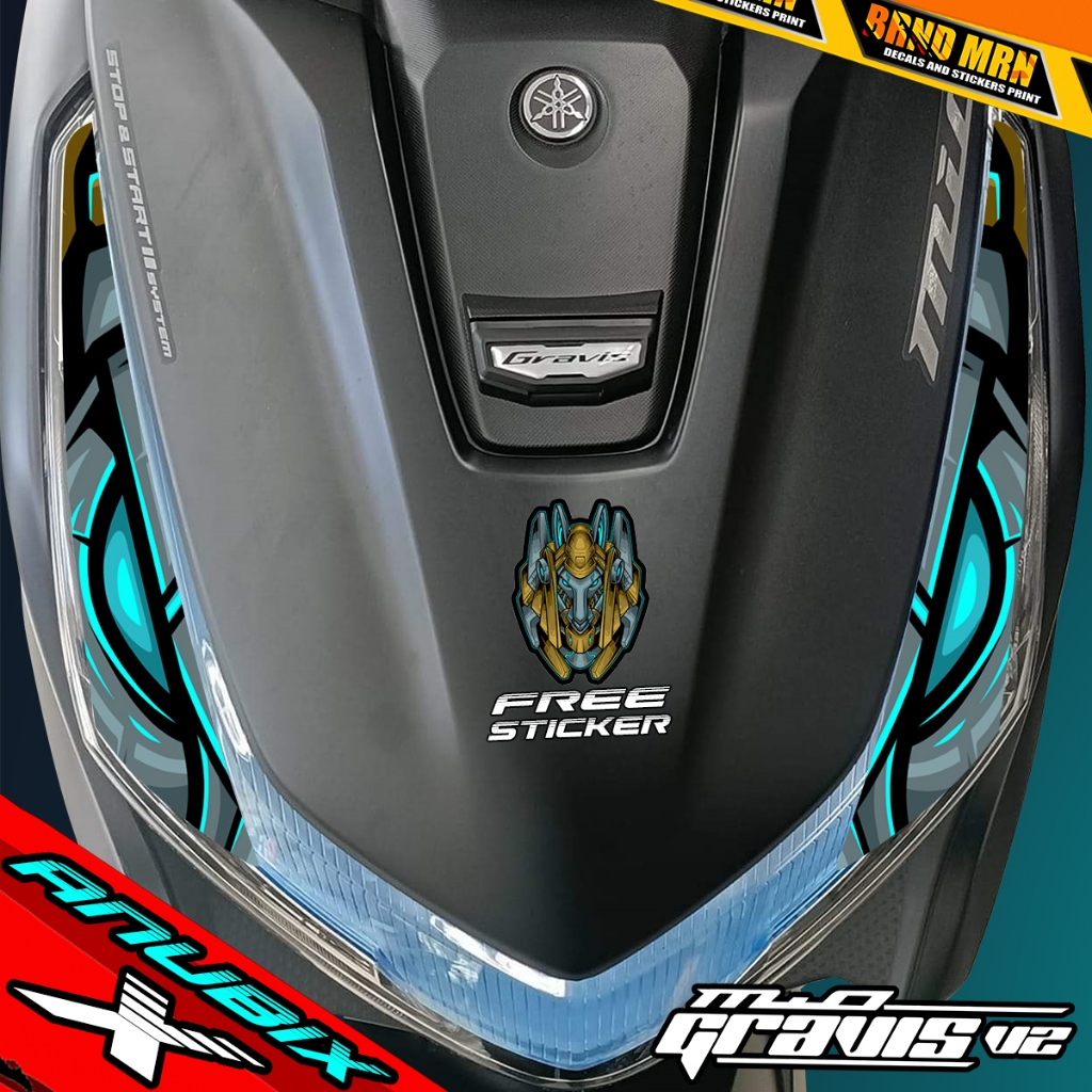 YAMAHA MIO GRAVIS V2 WINKER EYE STICKER TINT PROTECTOR XSERIES DESIGN ...