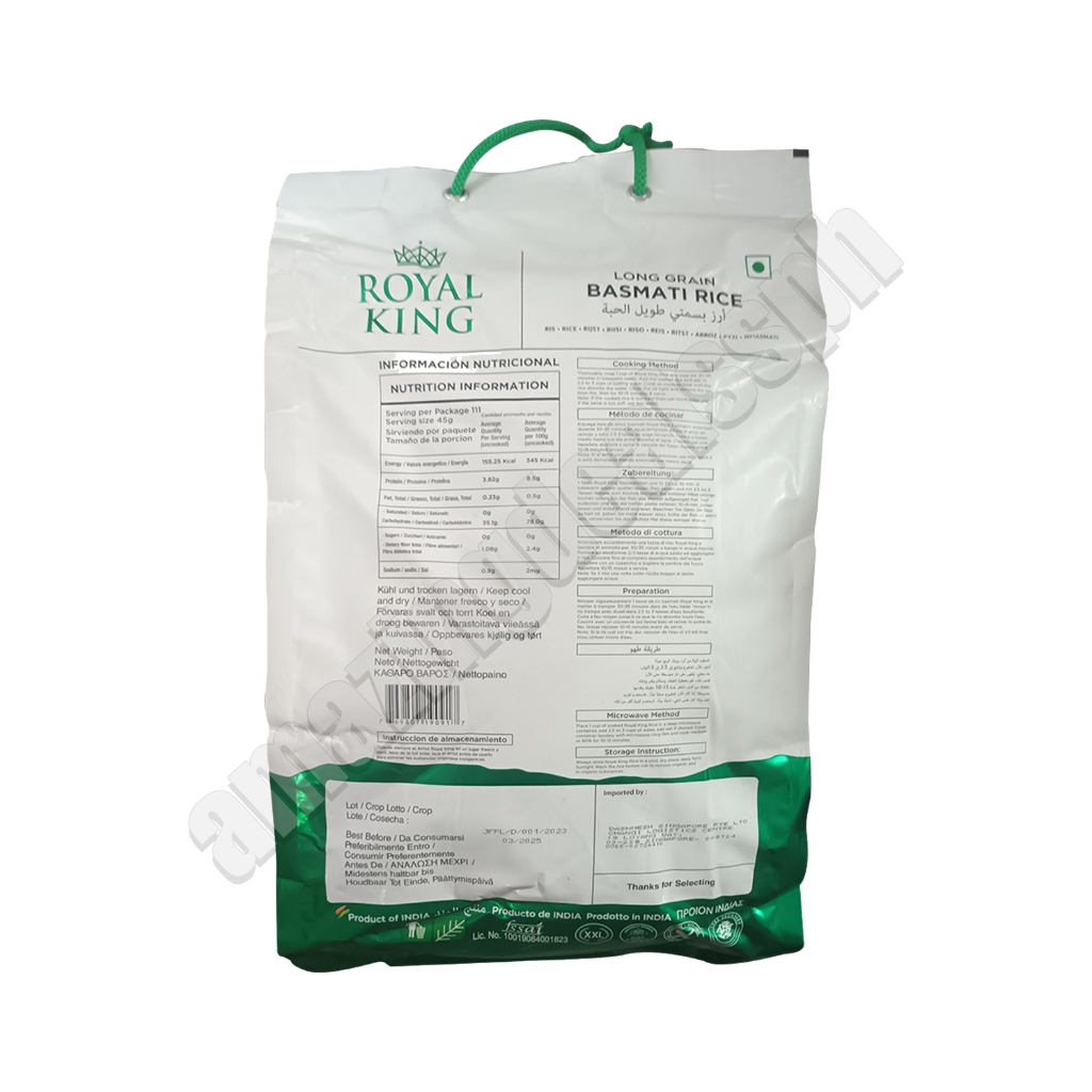 5kg Royal King Long Grain Basmati Rice | Shopee Philippines