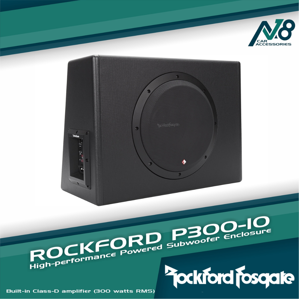 Rockford Fosgate Punch P300-10 Subwoofer enclosure with Built-in 300 ...