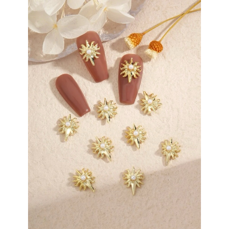 10pcs Sun Inspired Decor Nail Art Nail Charms Nail Gems Nail ...