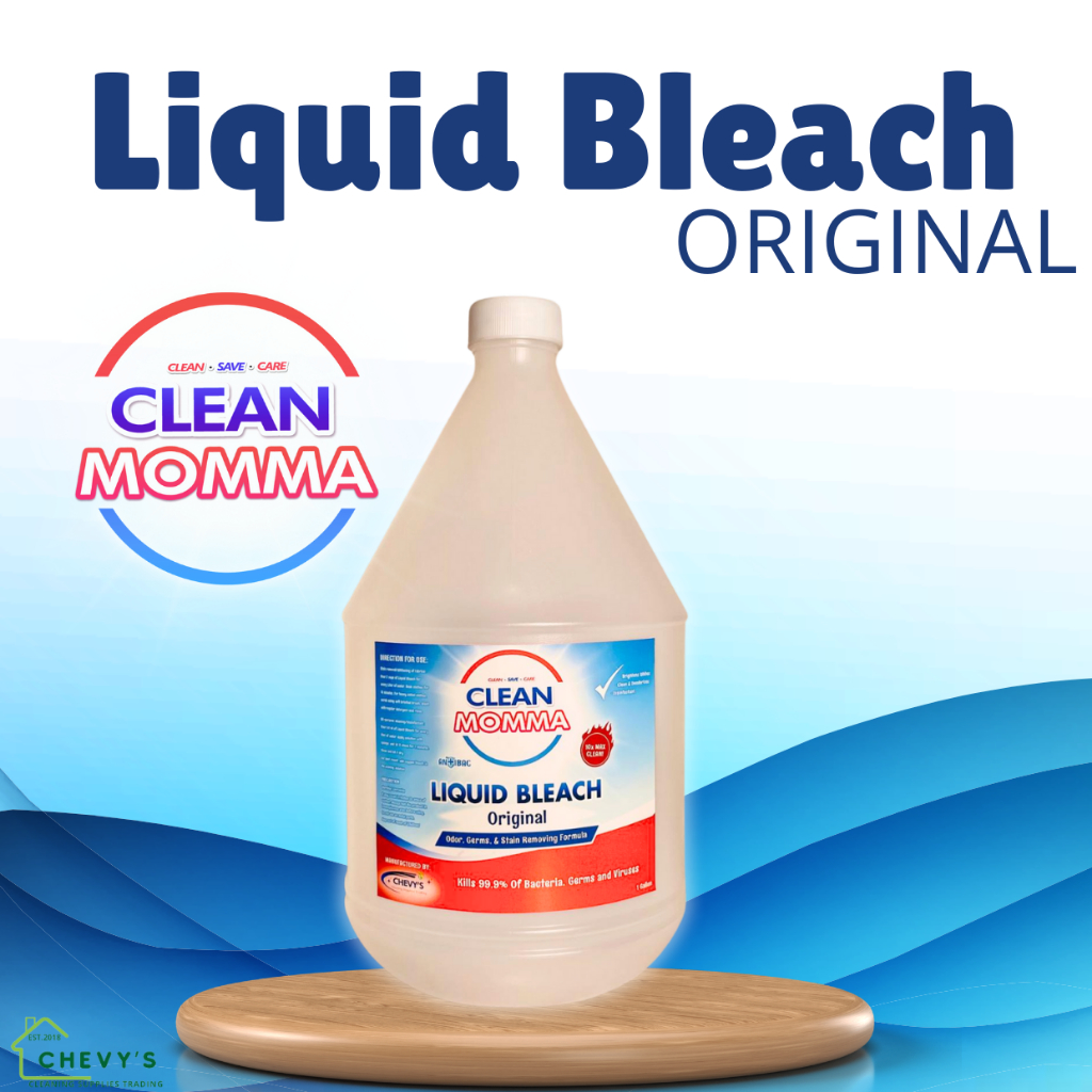 Liquid Bleach Disinfectant 1 Gallon (Original) / Liquid Bleach Clothes ...