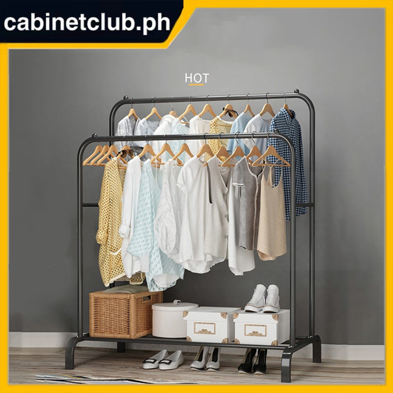 ⚡️COD⚡️Multi-Purpose Clothes Drying Rack Double-Layer Floor Sampayan ...