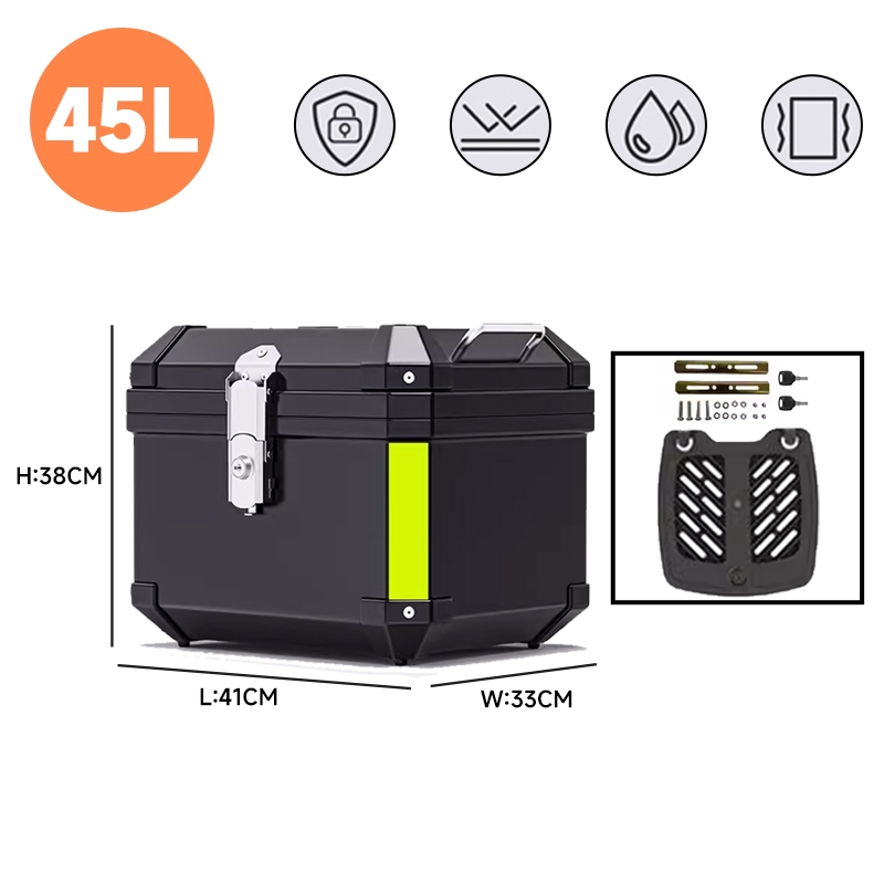 Imuto Motorcycle Trunk Box 25/30/36/45L Compartment General Storage Box ...