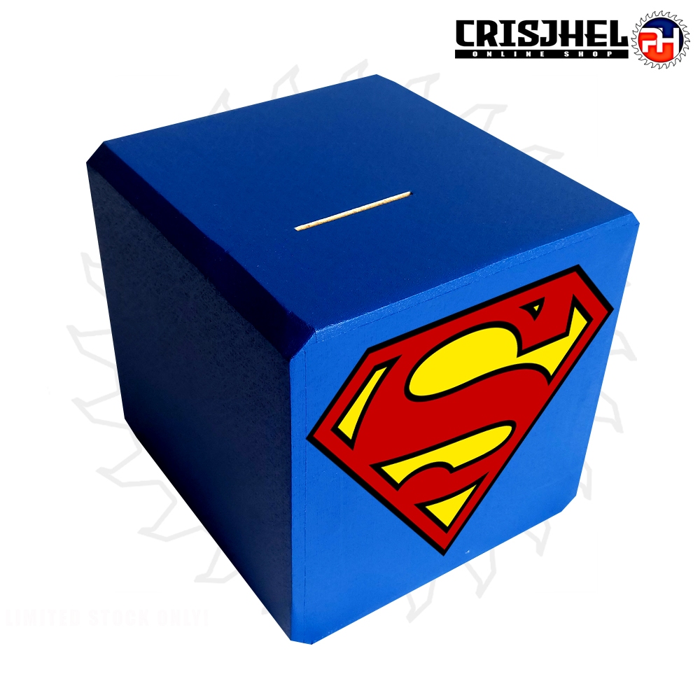 SUPERMAN LOGO Customized Design Small Coin bank | Shopee Philippines