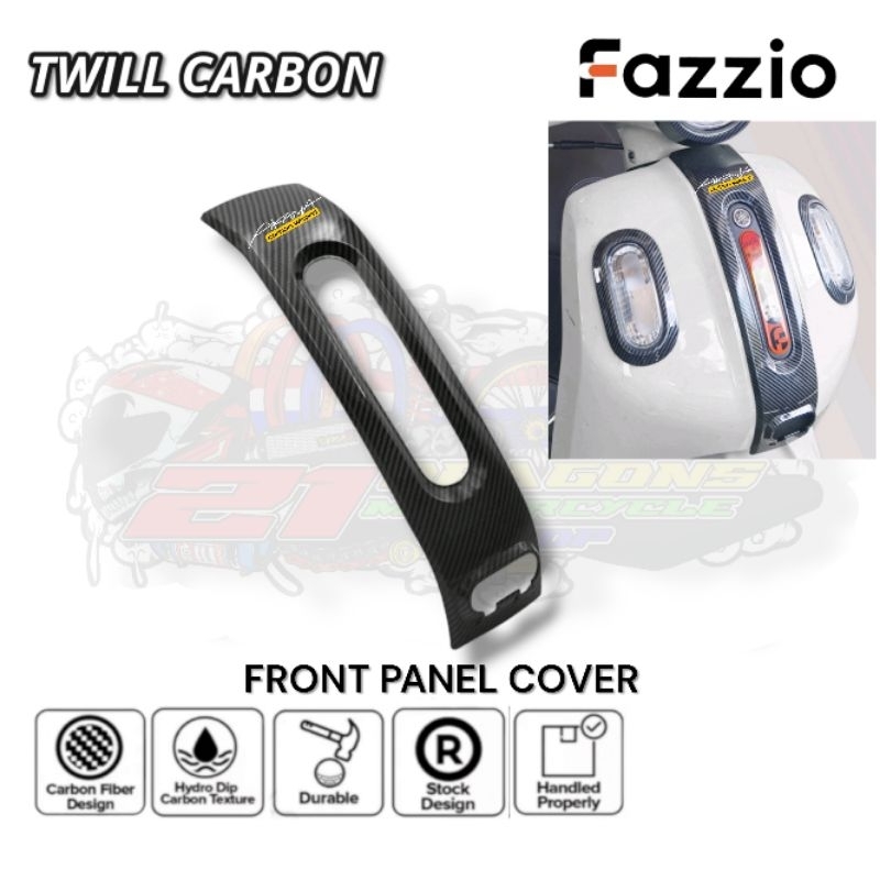 NEW!! Yamaha Fazzio hydro dip carbon front panel cover | Shopee Philippines