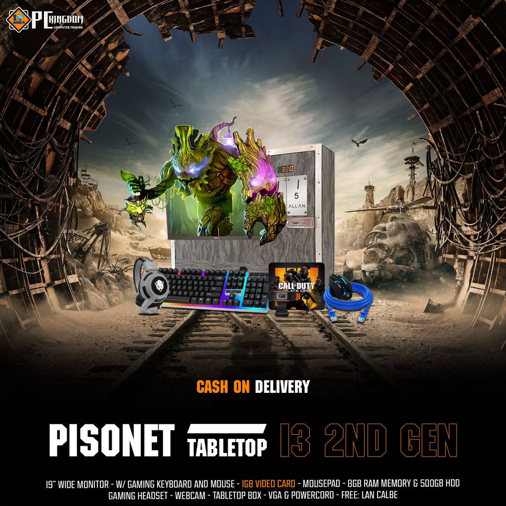 Tabletop pisonet i3/i5 2nd|3rd|4th|6th gen 8GB RAM 500gb 1GB VIDEOCARD ...