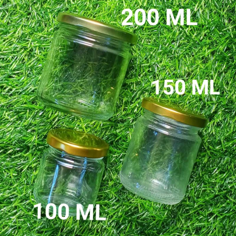 GLASS CONTAINERS WITH GOLD LID | Shopee Philippines