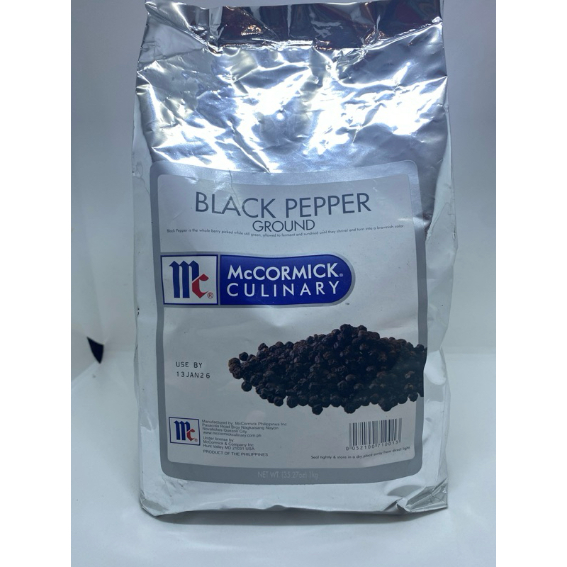 MCCORMICK BLACK PEPPER GROUND 1KG | Shopee Philippines