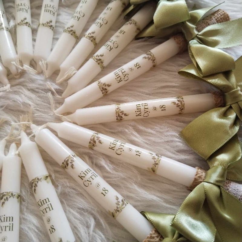 Personalized Debut Birthday Candles Baptism Christening Candles ...