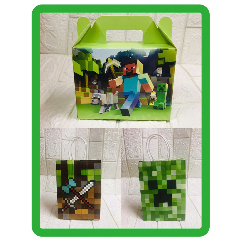 Minecraft gift bag/box | Shopee Philippines