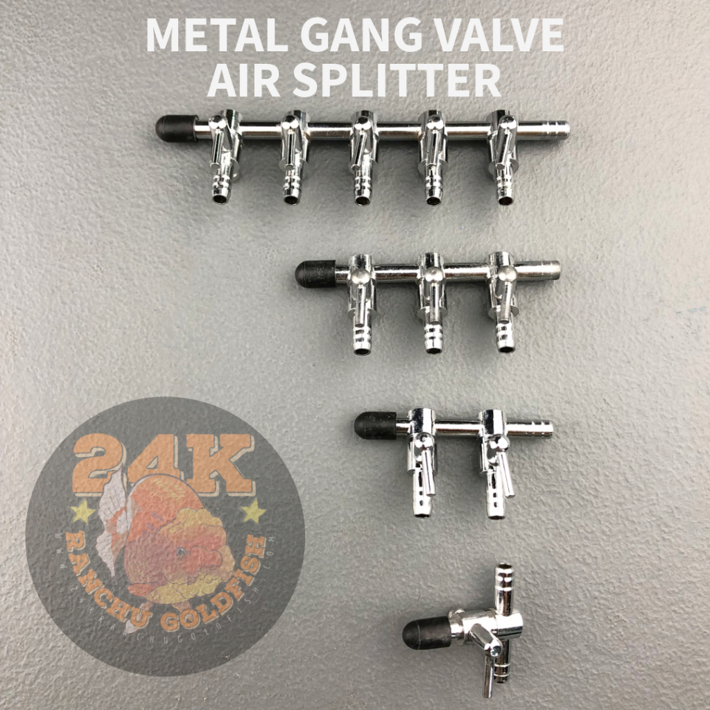 METAL GANG VALVE AIR SPLITTER FOR AQUARIUM AND POND AERATION HEAVY DUTY ...