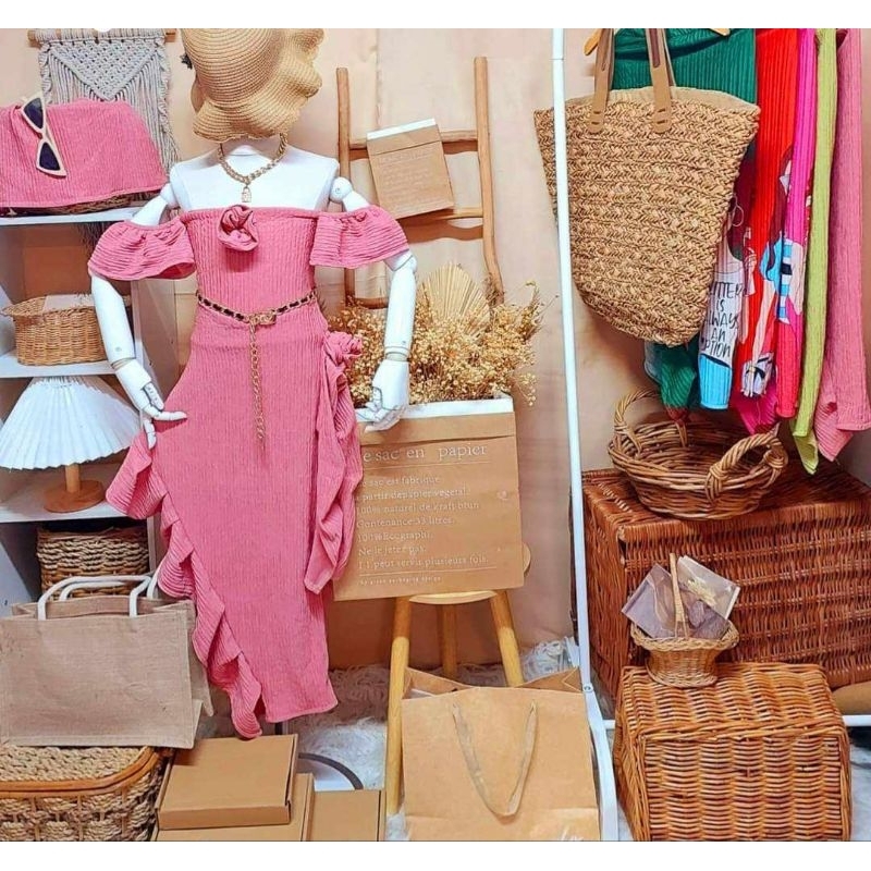 Little Vella Off Shoulder Top with Ruffle Asymmetrical Skirt ( 4-9 ...