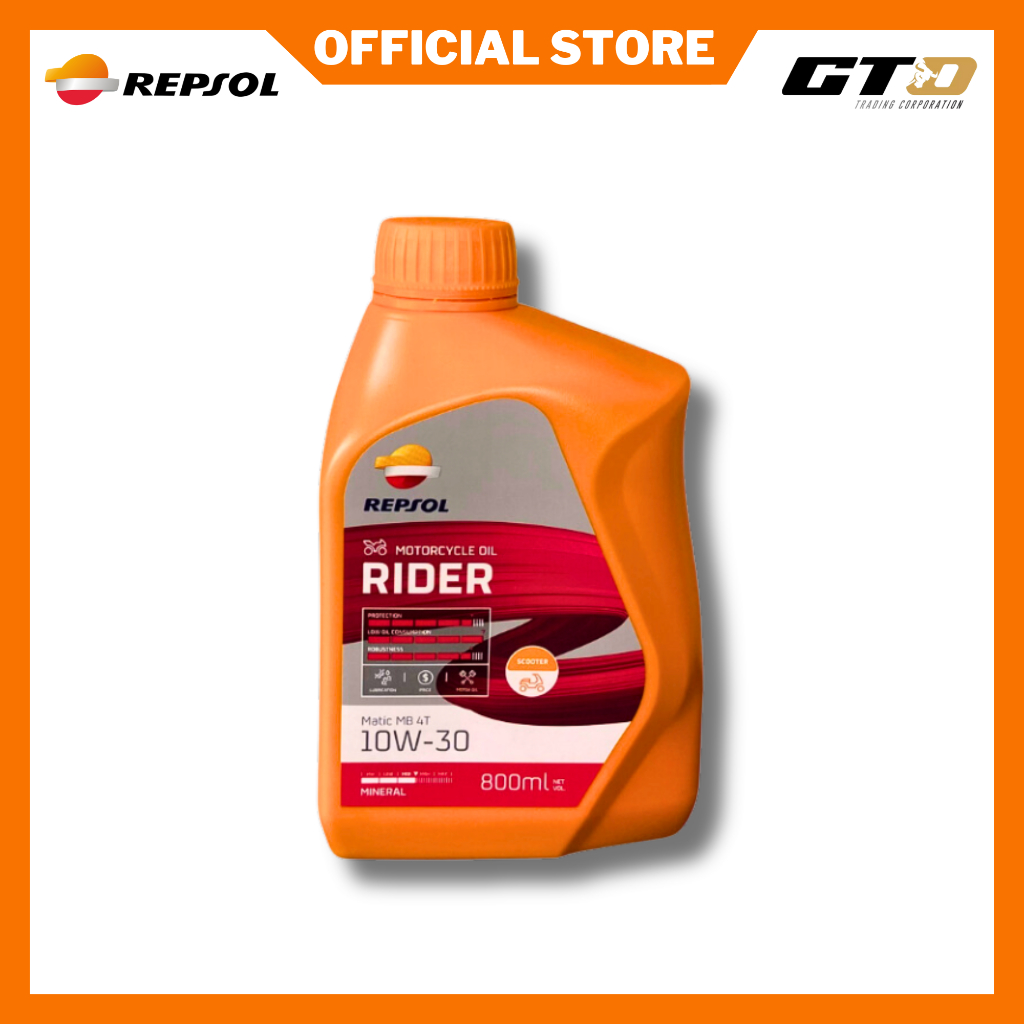 REPSOL RIDER MATIC 4T 10W30 800ML | Shopee Philippines