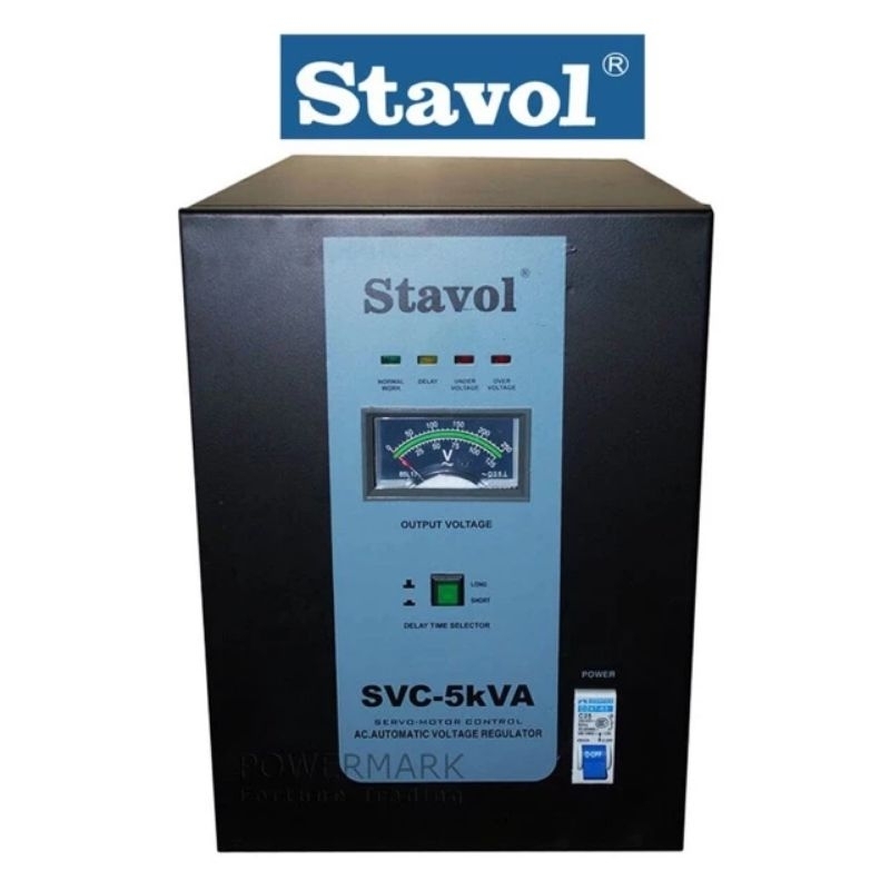 STAVOL AVR ST-5KVA AUTOMATIC VOLTAGE REGULATOR 5000w SERVO | Shopee ...