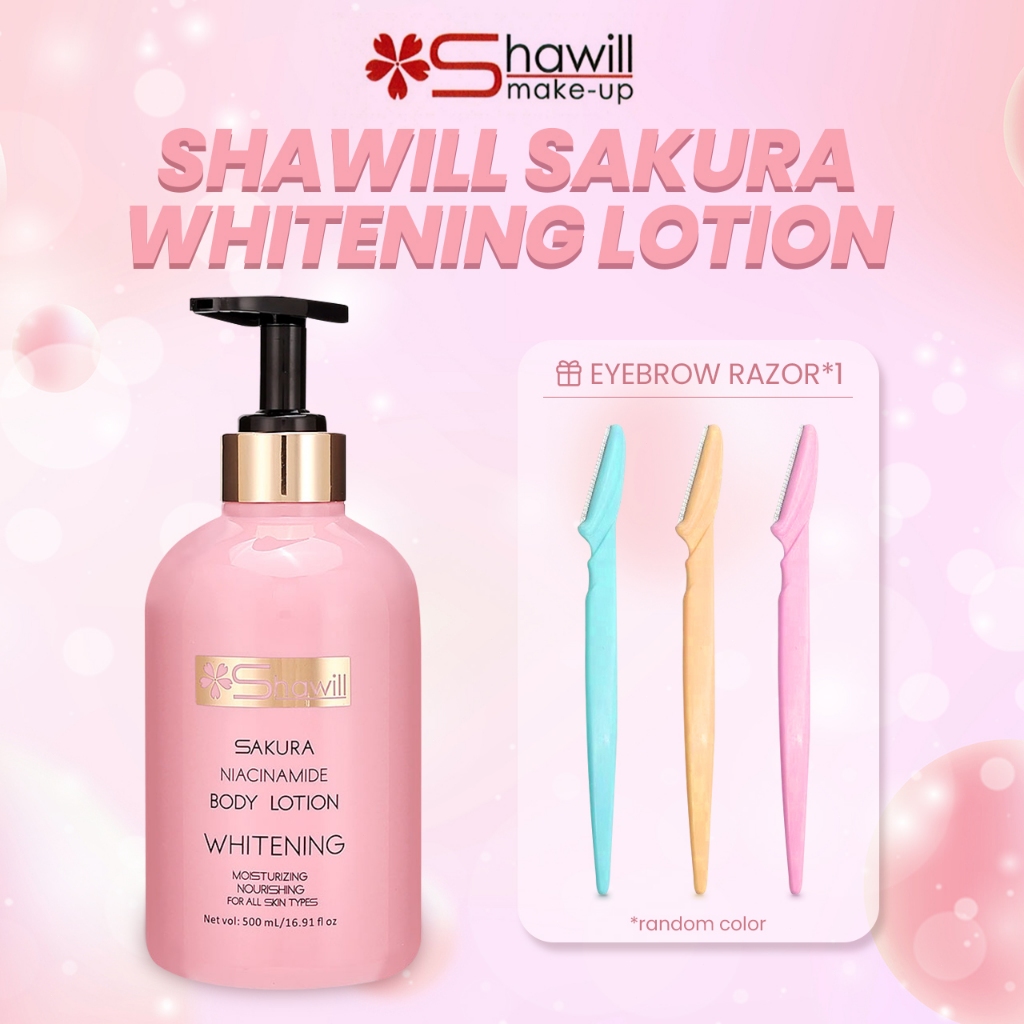 Shawill niacinamide body lotion sakura blossom care whitening lotion cherry extract moisturizing ...