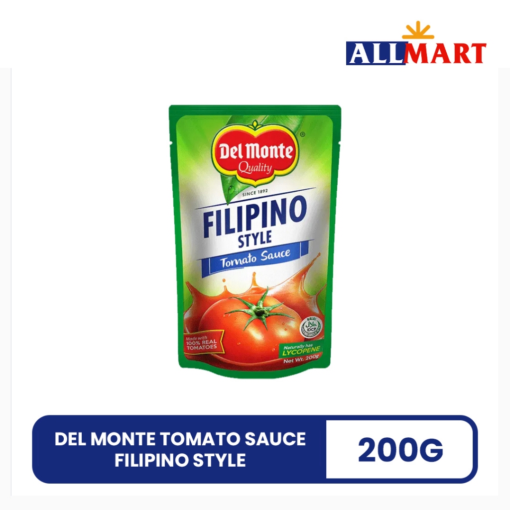 Del Monte Tomato Sauce Filipino Style 200g | Shopee Philippines