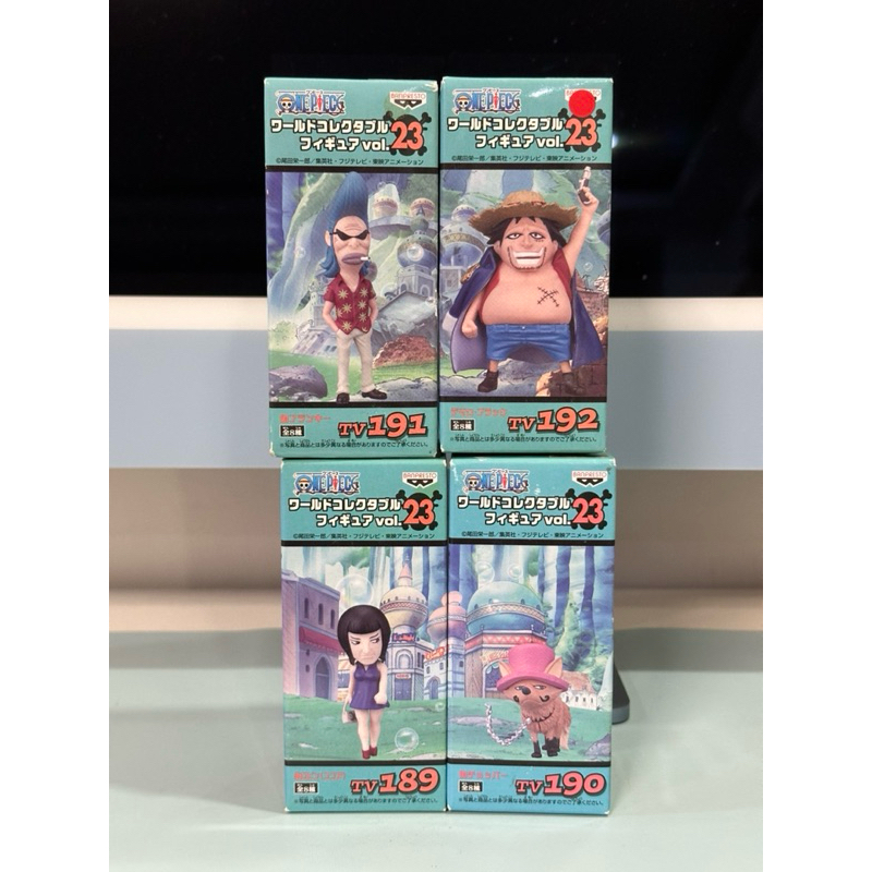 One Piece World Collectable Figure Vol.23 TV189, TV190, TV191, TV 192 ...
