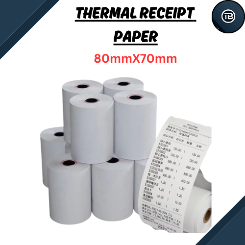 POS Receipt Thermal Paper 80mm x 70mm(80X70) POS PRINTER/THERMAL ...