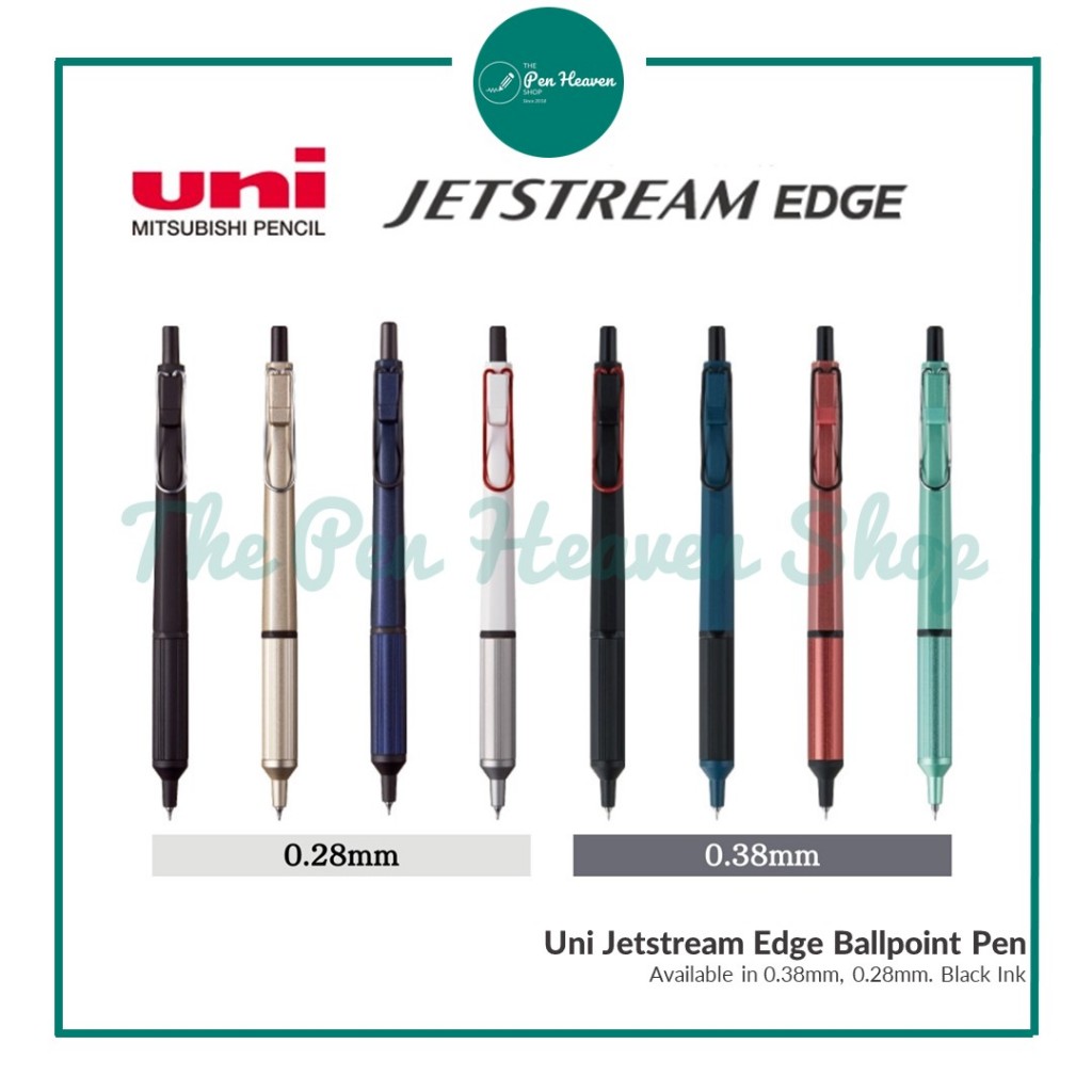 Uni Jetstream Edge Ballpoint Pen (0.38, 0.28 mm, Code: SXN-1003) | Shopee Philippines