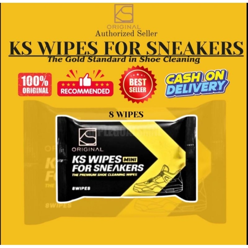 KS ORIGINAL KS WIPES MINI SHOE CLEANING WIPES [FAST SHIPPING] 8pcs Shoe ...