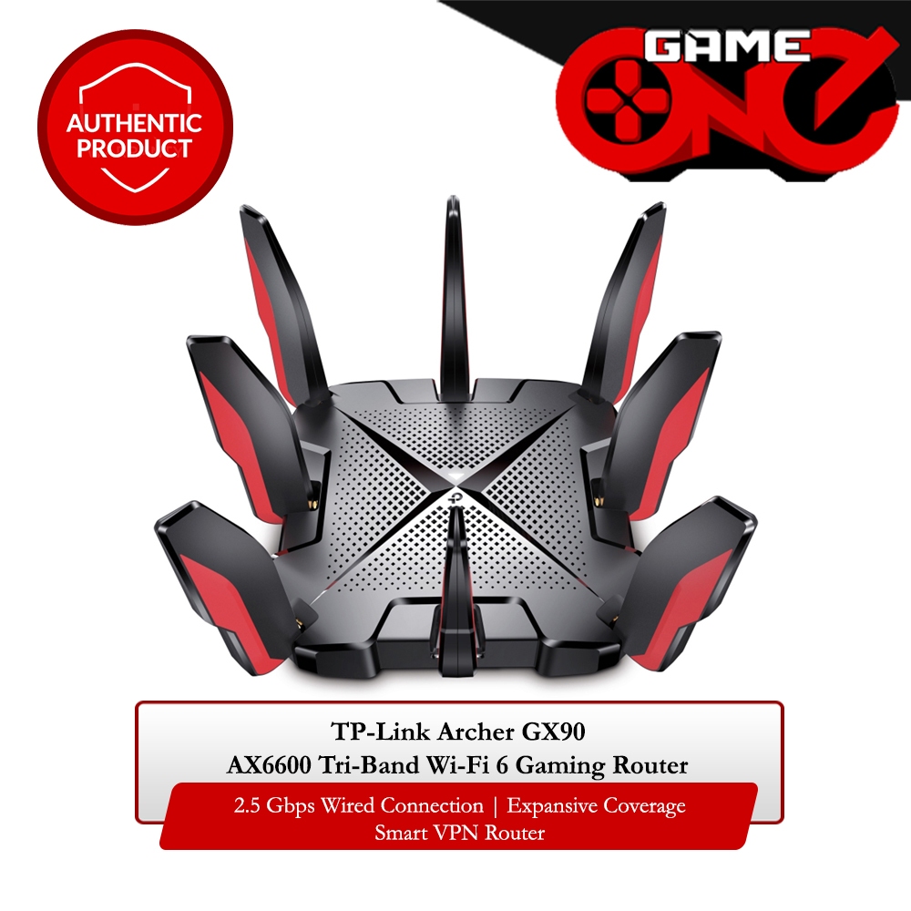 TP-Link Archer GX90 AX6600 Tri-Band Wi-Fi 6 Gaming Router | Shopee ...