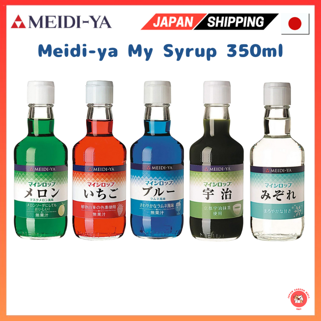 【Direct from Japan】Meidi-ya My Syrup 350ml Melon/ Strawberry/Blue/Green ...