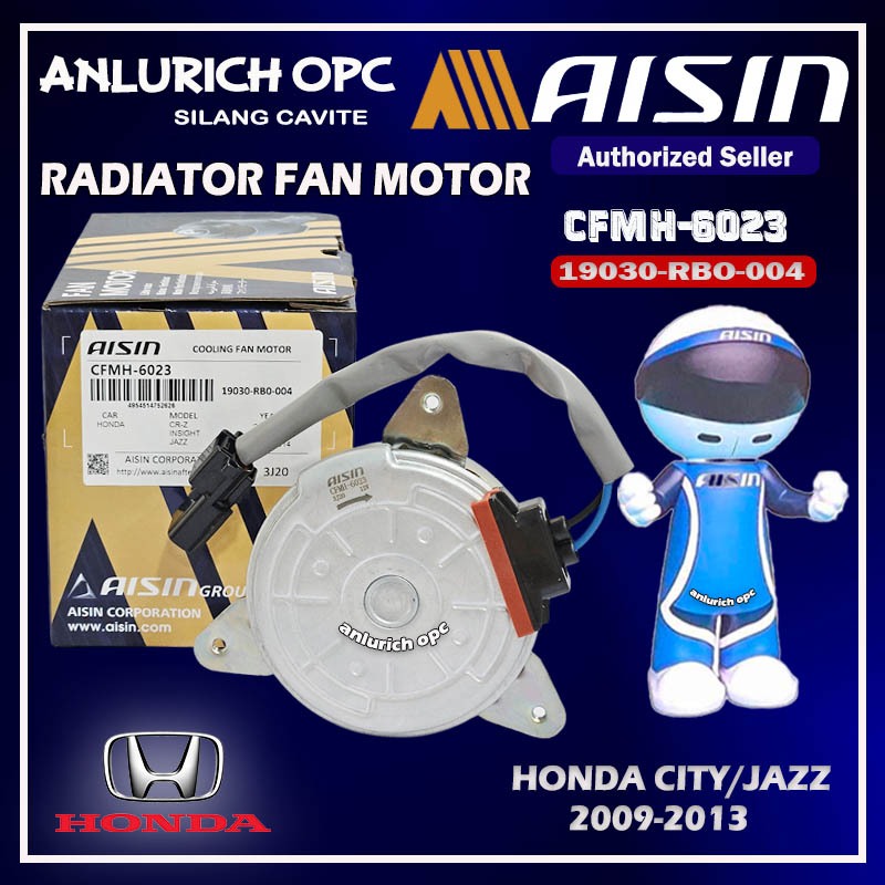 AISIN RADIATOR FAN MOTOR HONDA CITY 2009-2013 19030-RBO-004 MADE IN ...