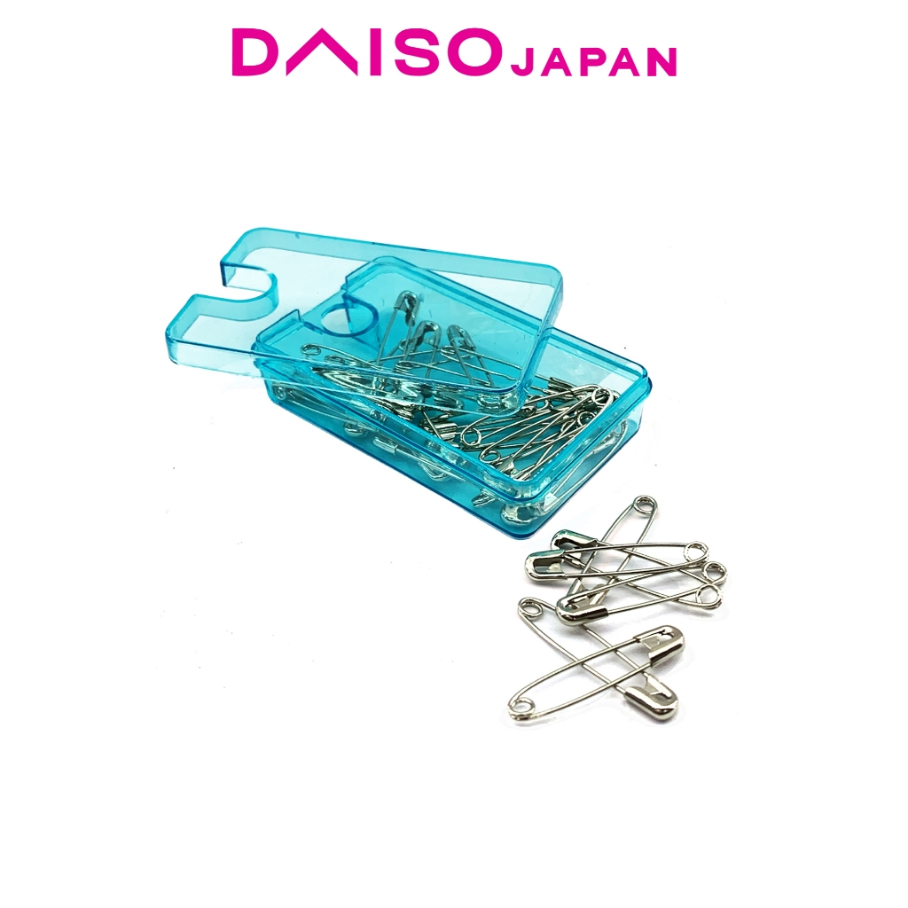 Daiso Safety Pins with Case (Size 2, 30 pieces) | Shopee Philippines