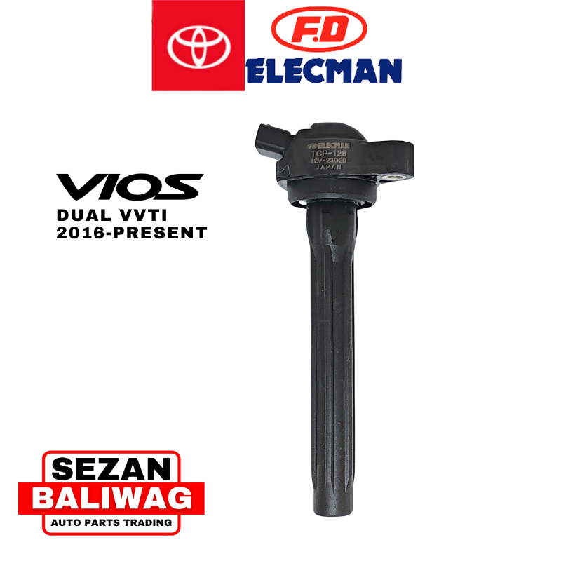 FD ELECMAN IGNITION COIL TOYOTA VIOS DUAL VVTI 2016-PRESENT TCP-128 ...
