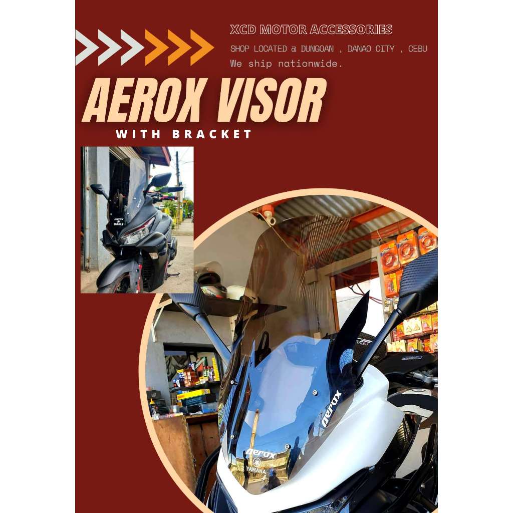 Yamaha Aerox 155 V2 2021-2024 and V1 2019 Rusi Rapid Visor Mask Bracket ...
