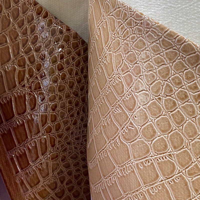 One Meter Crocodile Fabric Leather PVC Croco Tela for DIY | Shopee ...